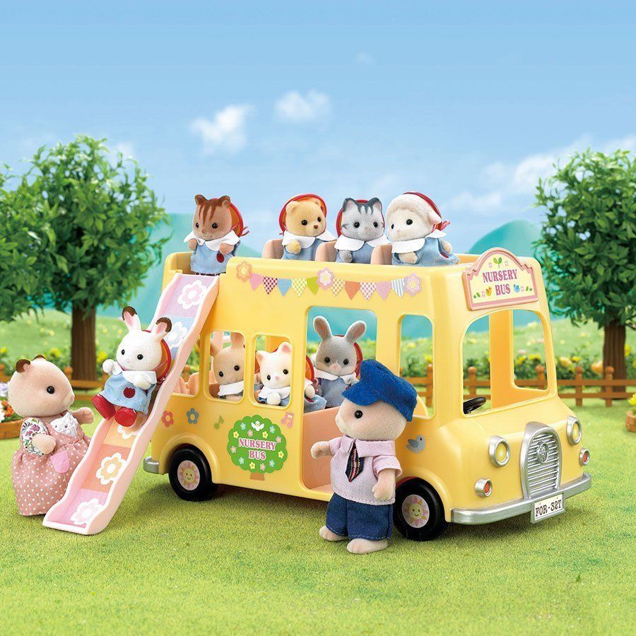 Sylvanian Families Nursery Double Decker Bus | The Dolls House Boutique